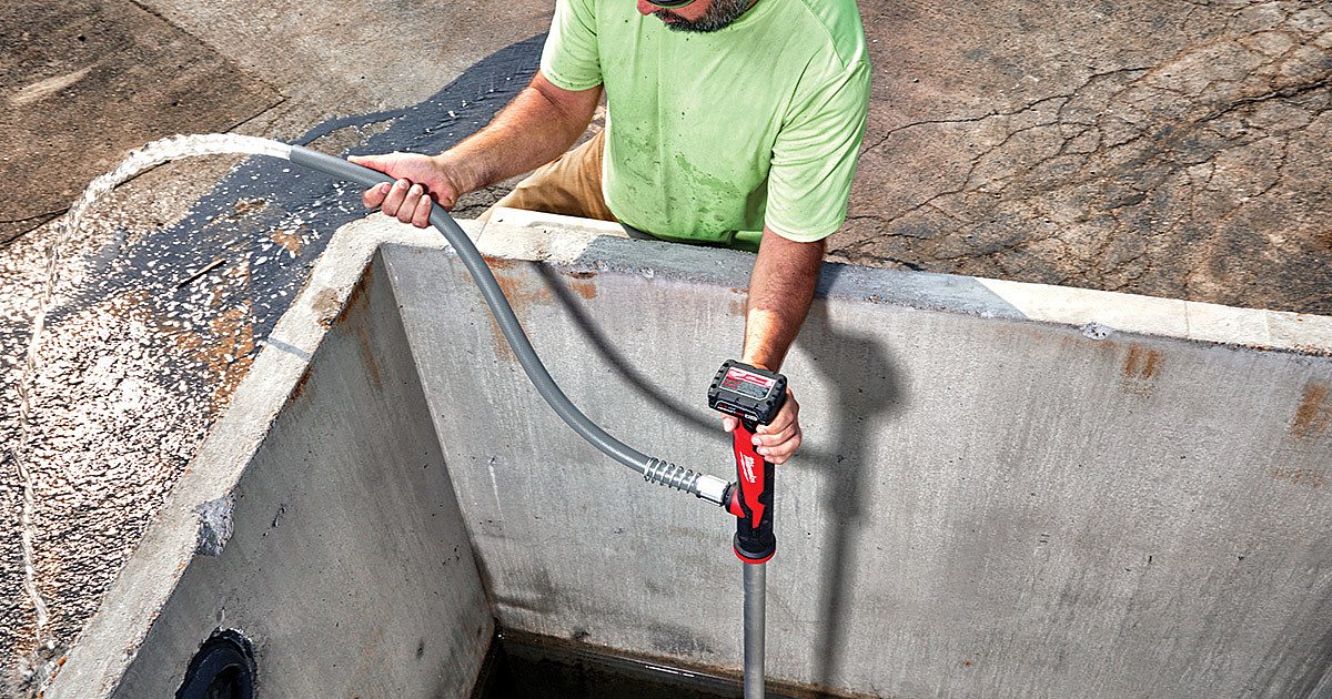 Product Spotlight: Stick transfer pump takes strain off the… | Plumber